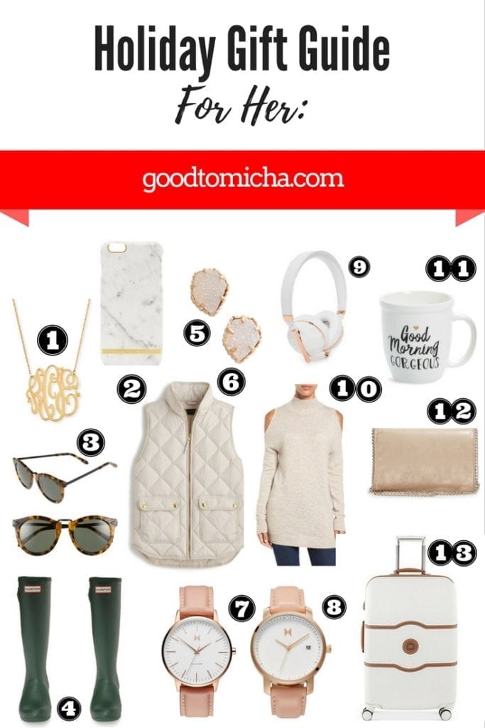 Holiday Gift Guide: For Her - GoodTomiCha