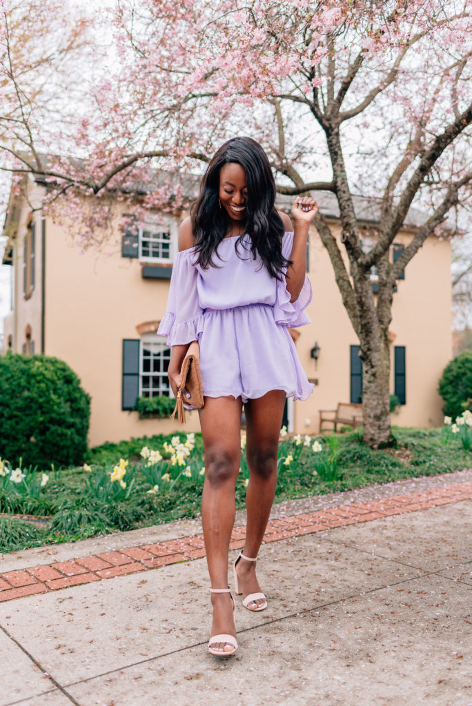 The Lavender Romper I’m Crushing on For Spring | Rompers Under $50 ...